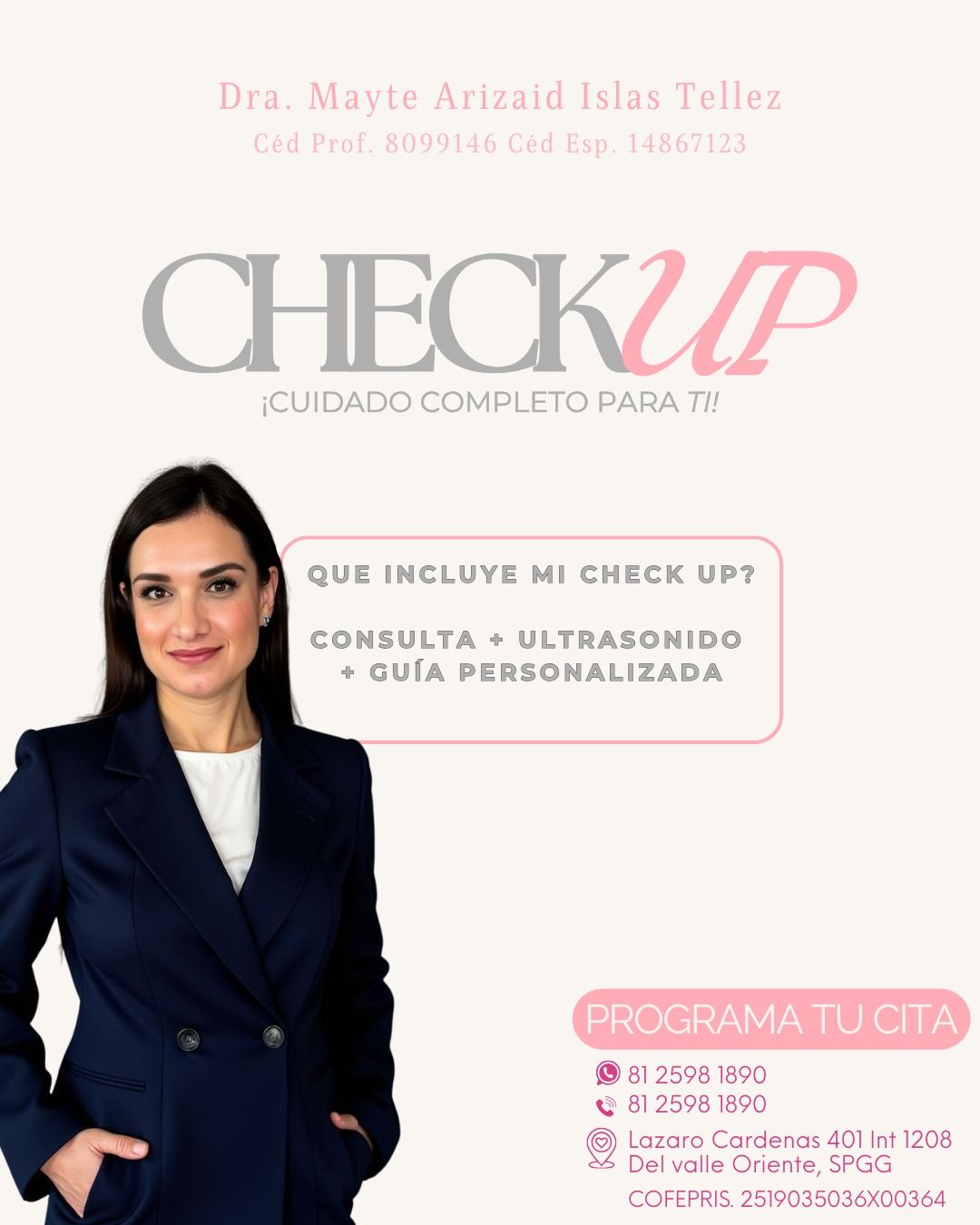 Dra. Mayte Arizaid Islas Tellez Ginecóloga, Monterrey - Agenda cita | Doctoralia.com.mx